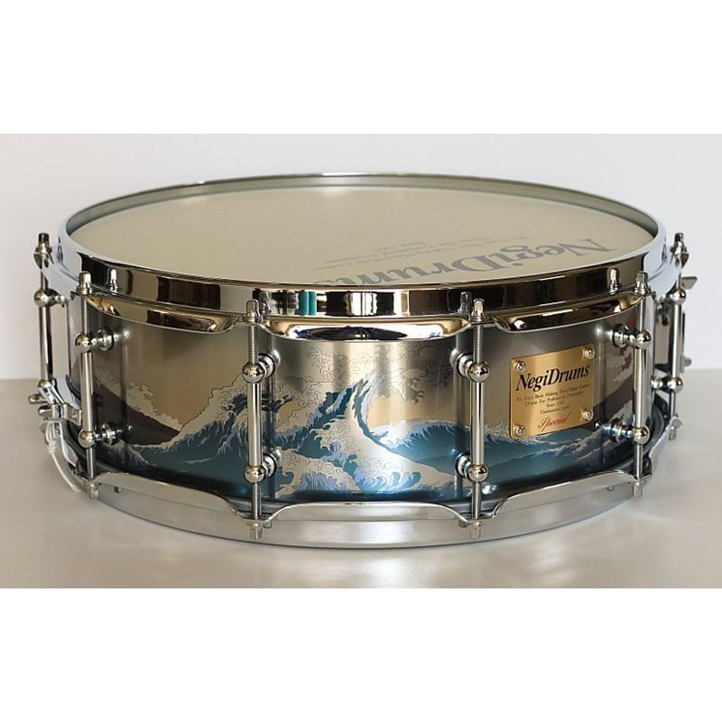 Negi Drums GNFJ-1450PI [1.2mm Steel 14''x5'' Snare Drum - 銀富士]【Made in ...