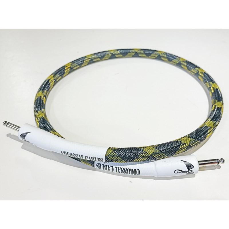 Colossal Cable COLOSSUS SPEAKER CABLE 3ft ST/ST Plug [Yellow Spyder ...