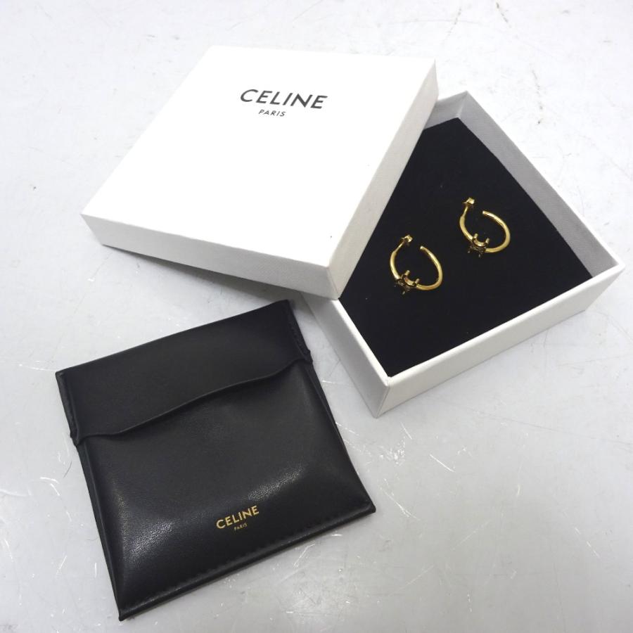 CELINE Ft1149021 セリーヌ ピアス トリオンフ アシンメトリック CELINE Ft1149021 セリーヌ ピアス トリオンフ アシンメトリック