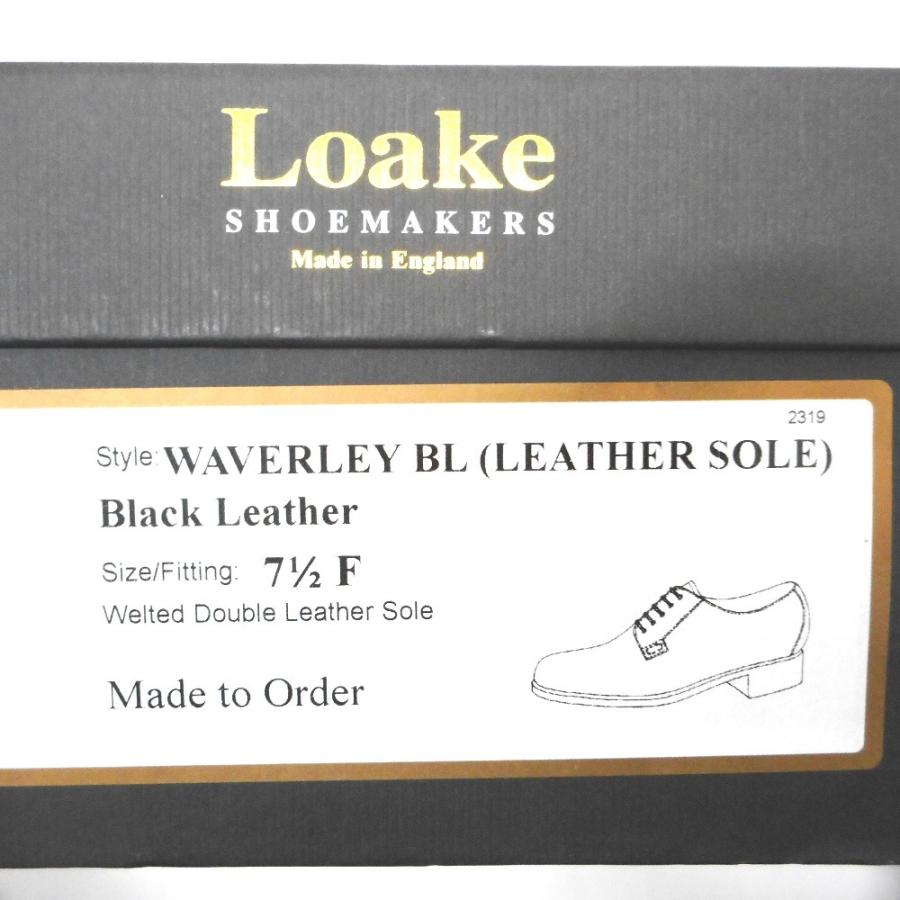Loake IDFt551203 ローク メンズ 革靴 ビジネスシューズ WAVERLEY ブラック ＃7 1/2(約26.0cm) レザー ...