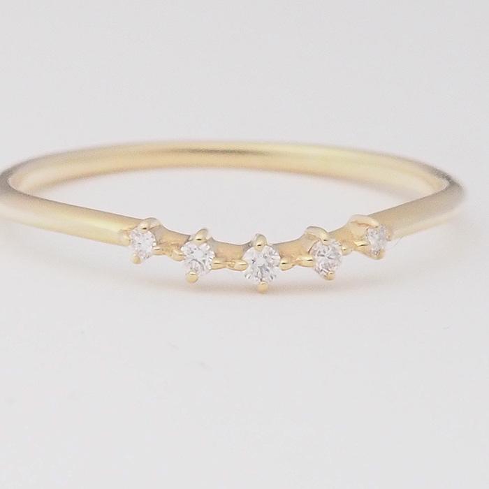 ミウラ エテ ete ダイヤモンド/0.08ct レイヤード リング 9号 K18YG : 質 ミウラ - 通販 - Yahoo!ショッピング
