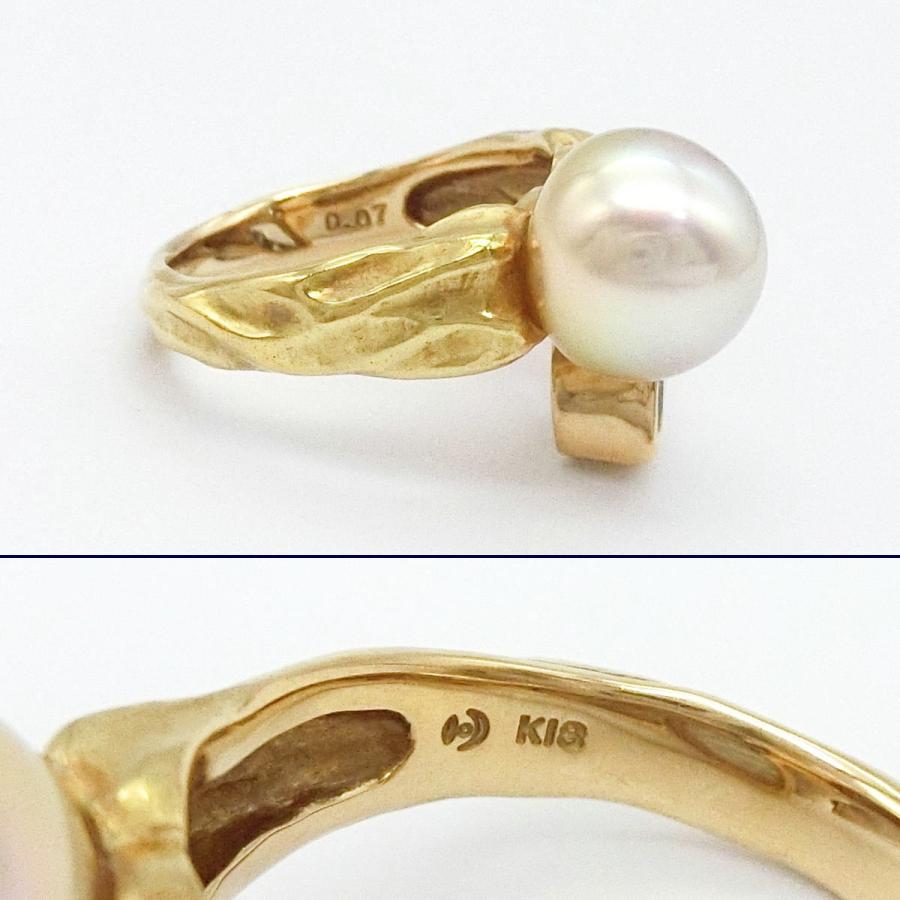 TASAKI 【送料無料】タサキ 田崎真珠 K18 アクアマリン パール ダイヤモンド リング 11号★仕上げ済美品★ : 質 西垣 ヤフーショッピング店 - 通販 - Yahoo!ショッピング