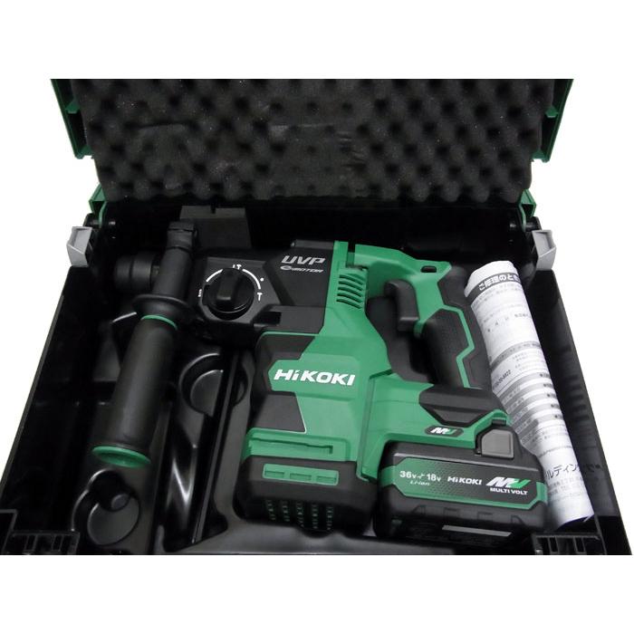【未使用 新品】【限定1点大特価】 HiKOKI 工機ホールディングス コードレスロータリハンマドリル DH3628DA 2XPZ 36V 28mm 電池2個 充電器付き : 質のヤマザキ ...