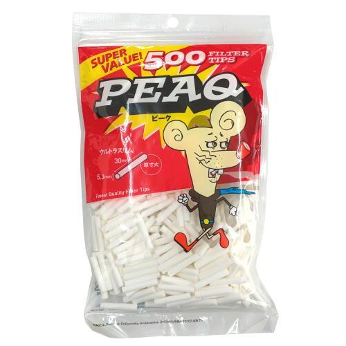 PEAQ ピーク 500 ウルトラスリム 手巻きタバコ用フィルター 約500個入り シャグ 喫煙具 メール便250円対応 : シエンジロリン村 ヤフー店 - 通販 - Yahoo!ショッピング