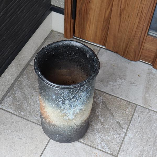 傘立て 陶器 おしゃれ 信楽焼 かさたて 和風 傘入れ モダン 玄関 新築祝 スリム ギフト シンプル 古信楽三彩傘立て kt-0346 : しがらき - 通販 - Yahoo!ショッピング