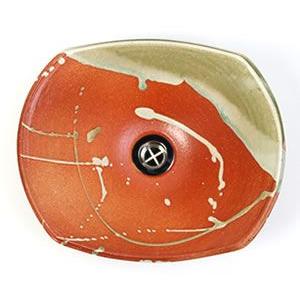 信楽焼 手洗い鉢 洗面ボウル 洗面ボール 陶器 手洗い器 洗面台 トイレ リフォーム 和風 DIY おしゃれ あかつき長角ソリ型(ミニ) tr ...