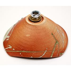 信楽焼 手洗い鉢 洗面ボウル 洗面ボール 陶器 手洗い器 洗面台 トイレ リフォーム 和風 DIY おしゃれ あかつき長角ソリ型(ミニ) tr ...