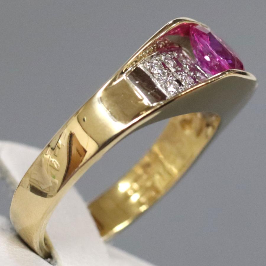 K18/Pt900ピンクサファイアダイヤモンドリング PS0.75 D0.13 5.2g #13 : 鴫原質店 - 通販 - Yahoo!ショッピング