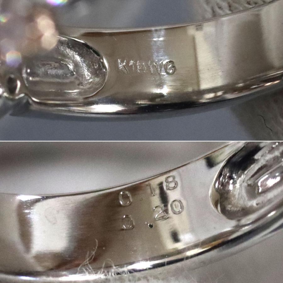 K18WGピンクダイヤモンドリング D0.18 D0.20 6.0g #12 : 鴫原質店 - 通販 - Yahoo!ショッピング