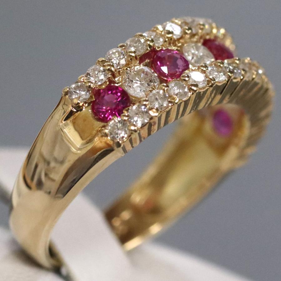 K18ルビーダイヤモンドリング D0.67 3.8g #12 : 24036024 : 鴫原質店 - 通販 - Yahoo!ショッピング
