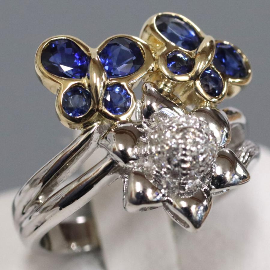 Pt900/K18サファイアダイヤモンドリング S1.90 D0.16 9.2g #11 : 鴫原質店 - 通販 - Yahoo!ショッピング