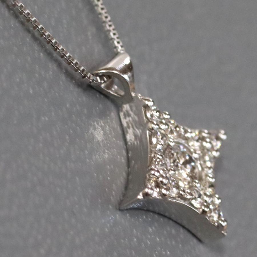 Pt900/850ダイヤモンドネックレス D0.22 2.4g : 鴫原質店 - 通販 - Yahoo!ショッピング