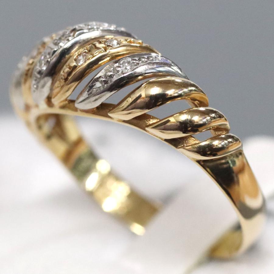 K18/Pt900ダイヤモンドリング D0.05 3.6g #15.5 : 24053165 : 鴫原質店 - 通販 - Yahoo!ショッピング