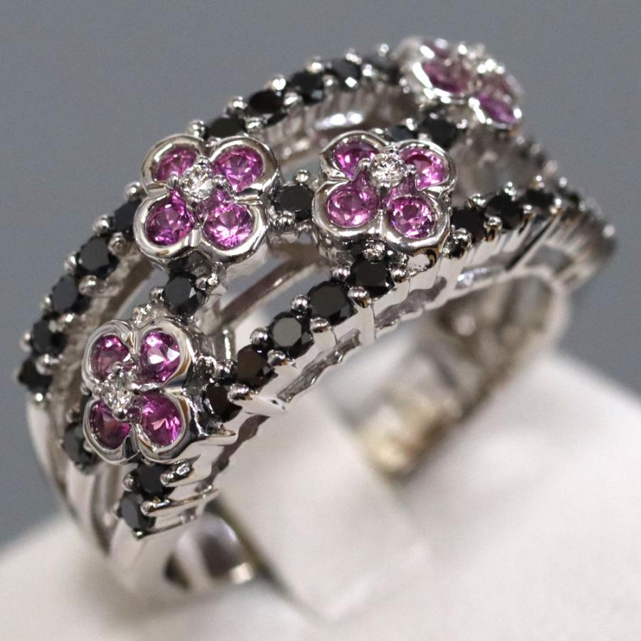 笠原真寿美 K18WGブラックダイヤモンドピンクサファイアリング BkD0.70 PS0.38 7.2g #16 : 24056017 : 鴫原質店 - 通販 - Yahoo!ショッピング