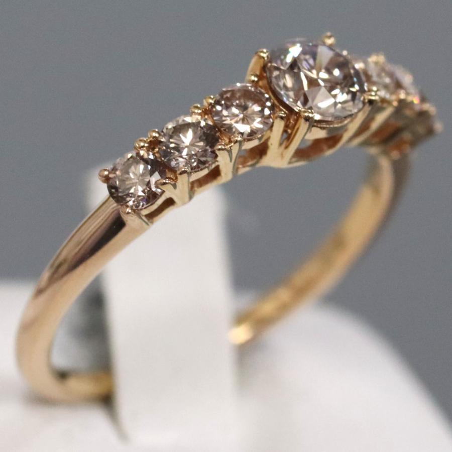 K18PGブラウンダイヤモンドリング D0.40 D0.43 2.6g #14.5 : 鴫原質店 - 通販 - Yahoo!ショッピング