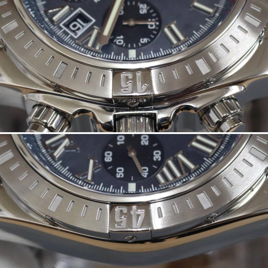 ブライトリング クロノマット JSP ローマン インデックス ブラック マザー オブ パール リミテッド(AB01153A1B1A1 ...