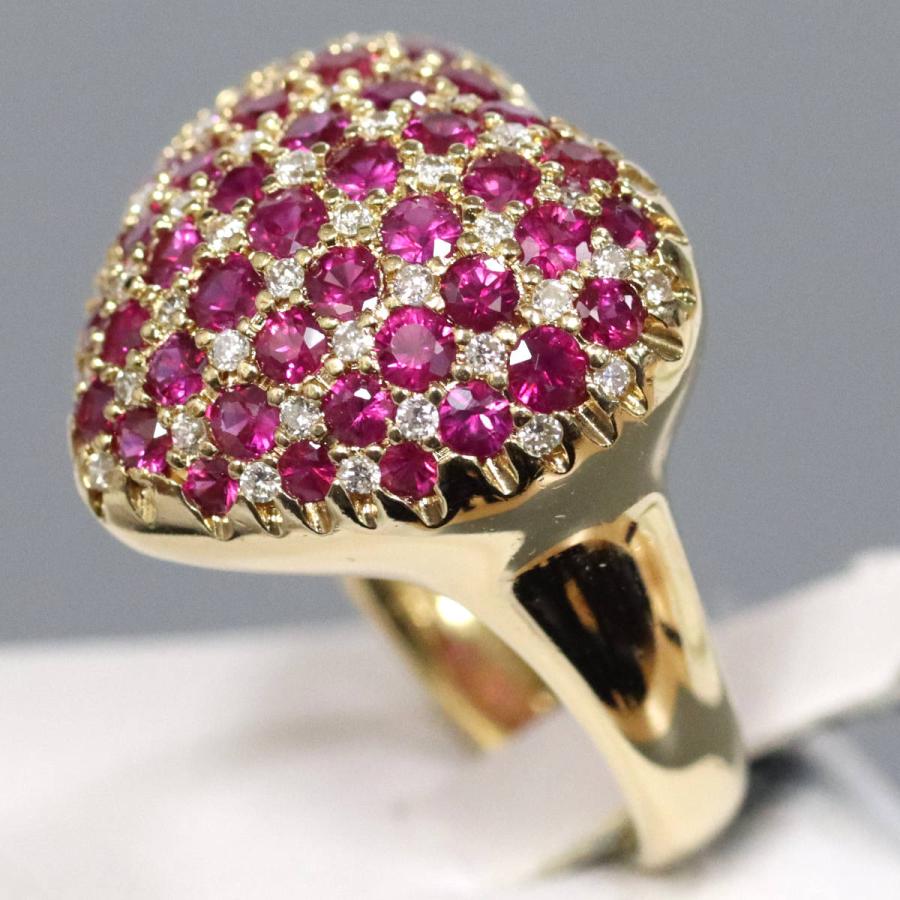 K18ルビーダイヤモンドリング R2.53 D0.33 12.0g #12 ハート イエローゴールド : 鴫原質店 - 通販 - Yahoo!ショッピング