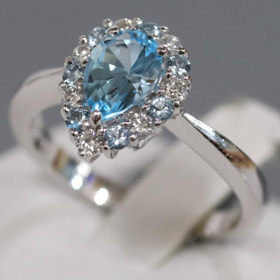 K18WGブルートパーズダイヤモンドリング BT0.83 D0.14 3.9g #11 ホワイトゴールド : 鴫原質店 - 通販 - Yahoo!ショッピング