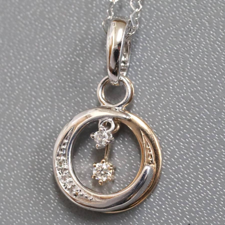 K18WG/PGダイヤモンドハートチェーンペンダント 月モチーフ D0.07 D0.04 4.2g 44cm ホワイトゴールド ピンクゴールド ムーン : 鴫原質店 - 通販 - Yahoo ...