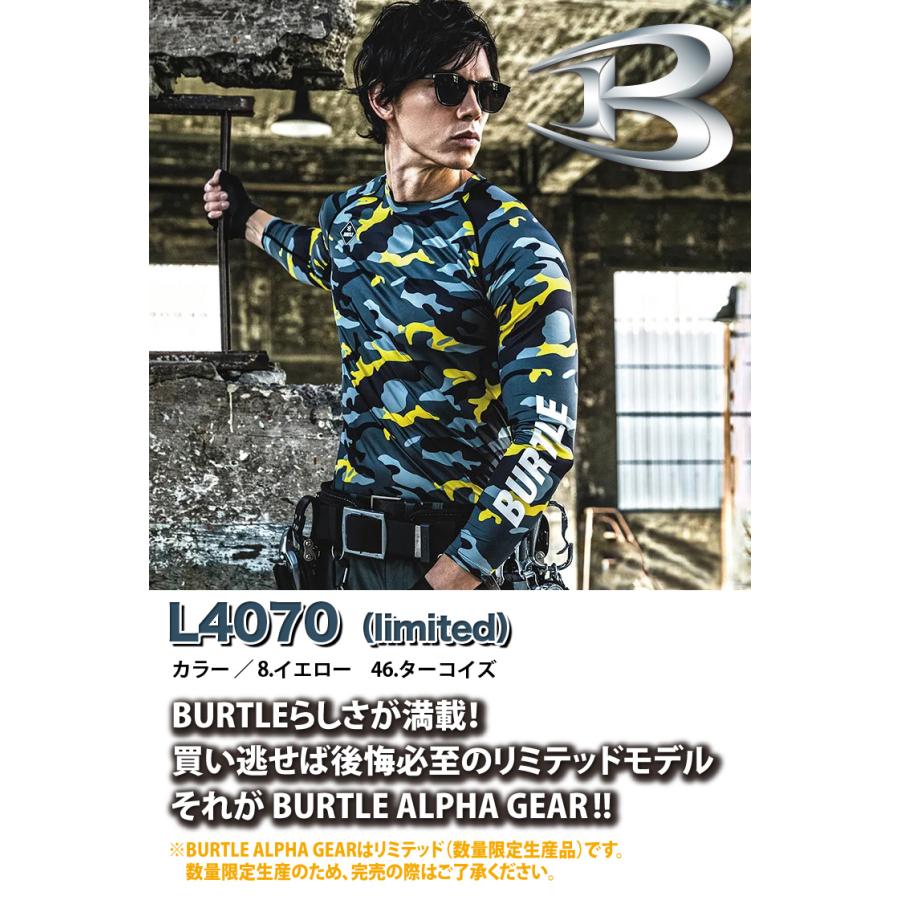 BURTLE バートル エアーフィット 4070 M〜XXL 長袖 インナー メンズ レディース 吸汗速乾 消臭 バートル 作業服 作業着 コンプレッション 春夏 熱中症対策 :005 ...