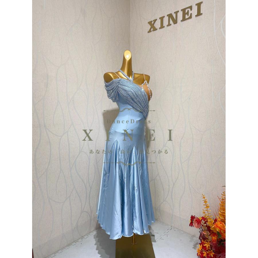 社交ダンスドレス ラテンドレス モダンドレス ロングスカート ダンスウエア 競技 デモ パーティー ダンス衣装 ワンピース 013362 : XINEIダンスドレス - 通販 - Yahoo ...