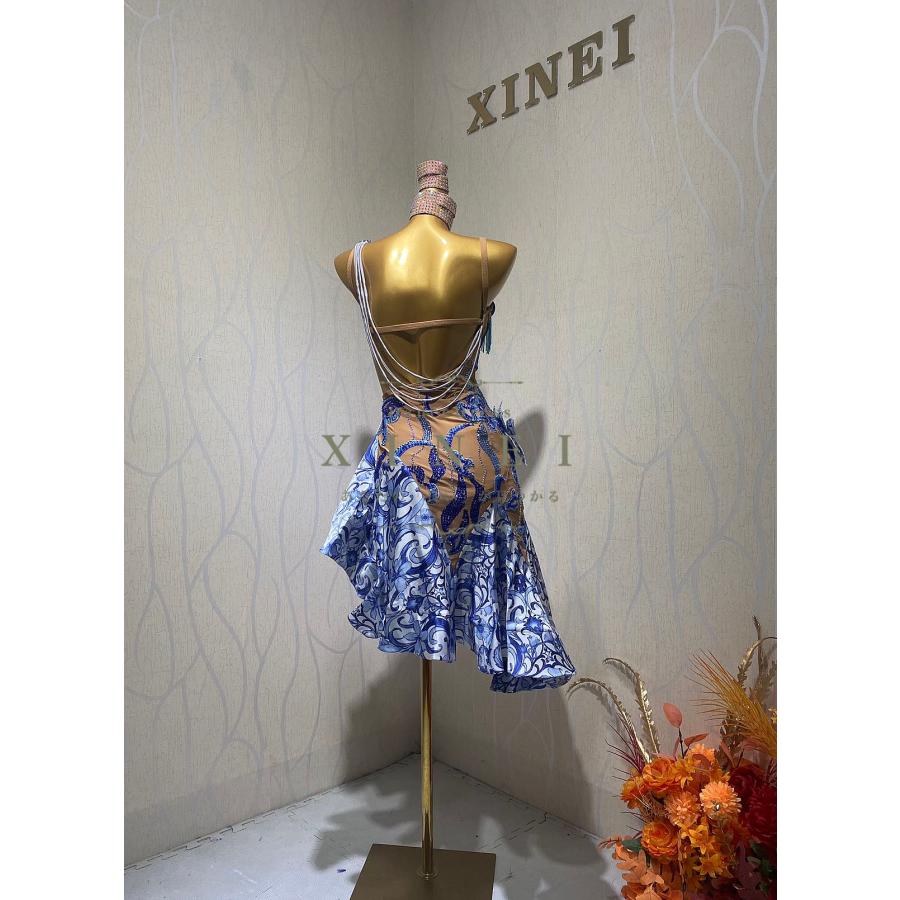 社交ダンスドレス ラテンドレス モダンドレス ロングスカート ダンスウエア 競技 デモ パーティー ダンス衣装 ワンピース 013394 : XINEIダンスドレス - 通販 - Yahoo ...