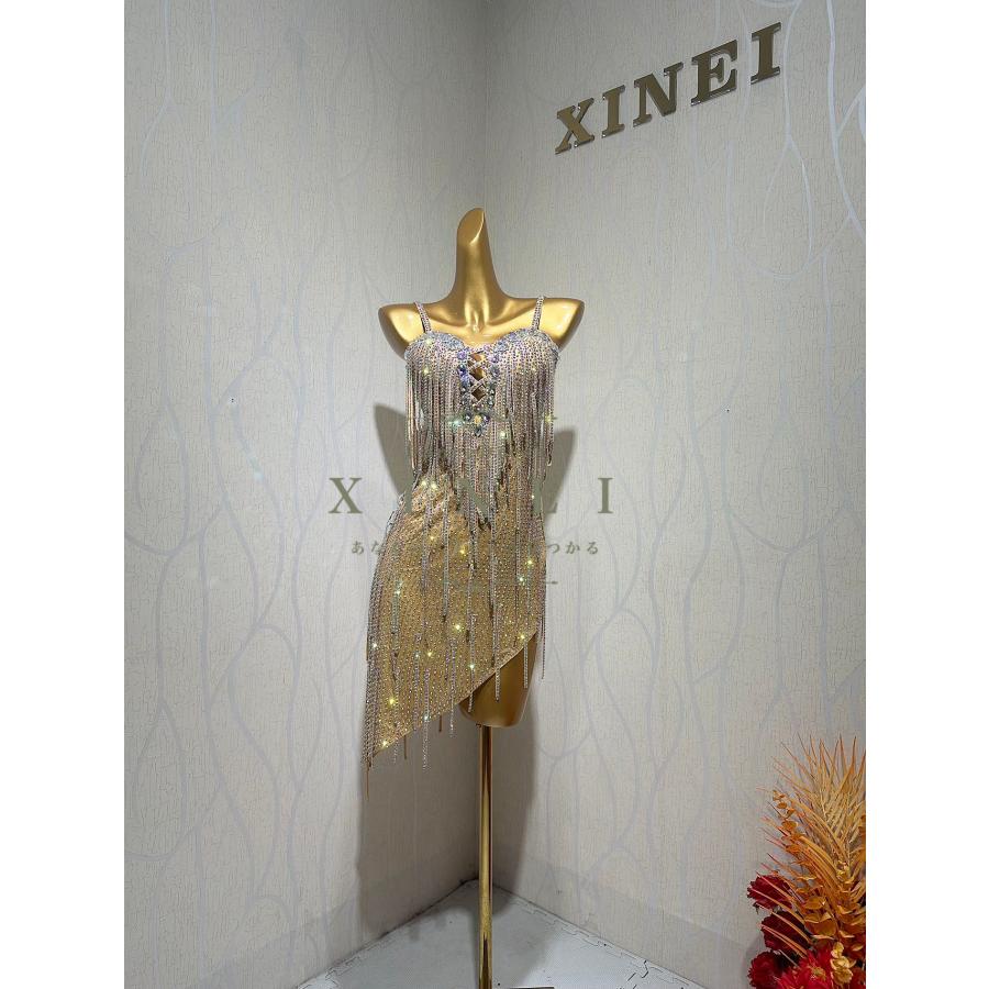 社交ダンスドレス ラテンドレス モダンドレス ロングスカート ダンスウエア 競技 デモ パーティー ダンス衣装 ワンピース 013428 : XINEIダンスドレス - 通販 - Yahoo ...