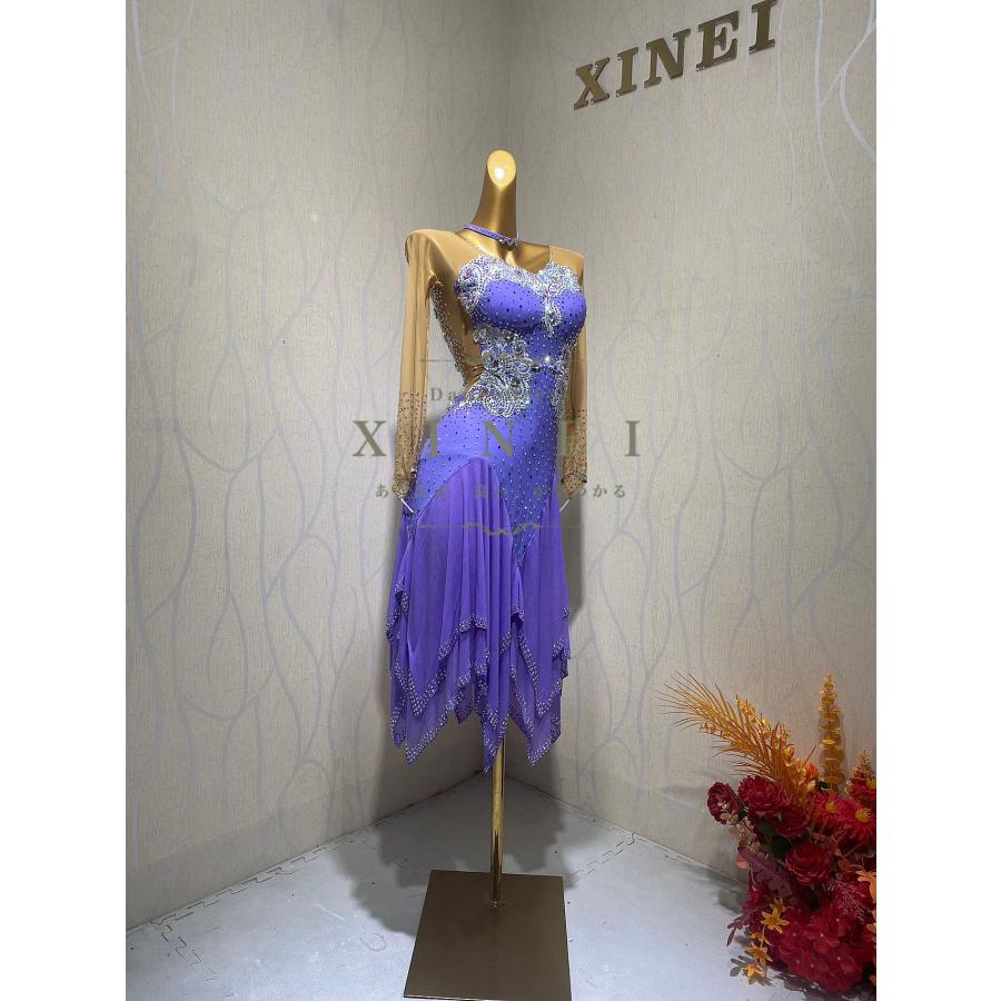 社交ダンスドレス ラテンドレス モダンドレス ロングスカート ダンスウエア 競技 デモ パーティー ダンス衣装 ワンピース 013429 : XINEIダンスドレス - 通販 - Yahoo ...
