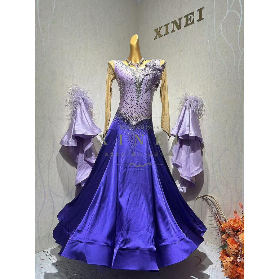 社交ダンスドレス ラテンドレス モダンドレス ロングスカート ダンスウエア 競技 デモ パーティー ダンス衣装 ワンピース 013482 : XINEIダンスドレス - 通販 - Yahoo ...