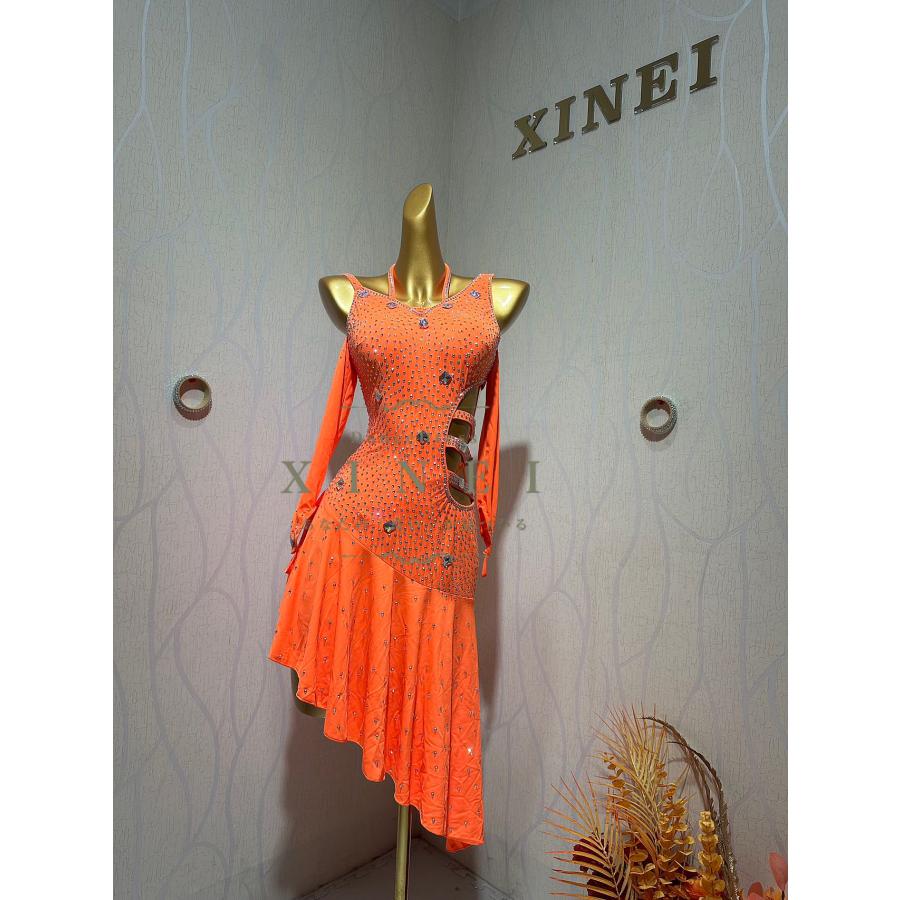 社交ダンスドレス ラテンドレス モダンドレス ロングスカート ダンスウエア 競技 デモ パーティー ダンス衣装 ワンピース 013489 : XINEIダンスドレス - 通販 - Yahoo ...