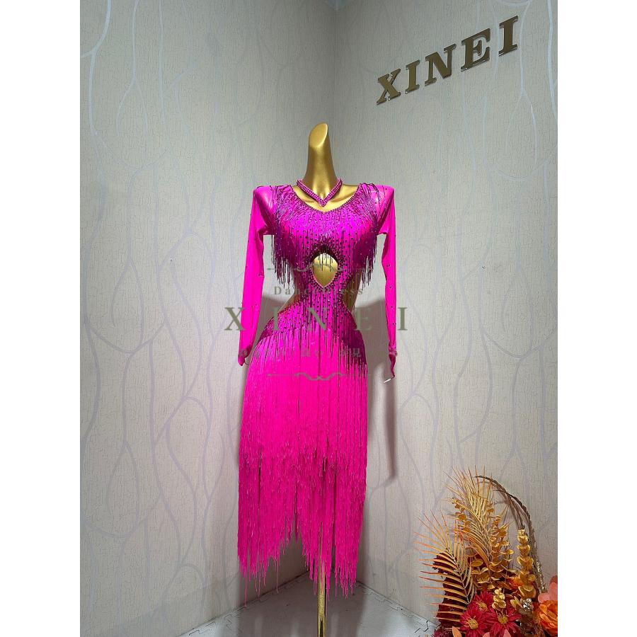 社交ダンスドレス ラテンドレス モダンドレス ロングスカート ダンスウエア 競技 デモ パーティー ダンス衣装 ワンピース 013490 : XINEIダンスドレス - 通販 - Yahoo ...