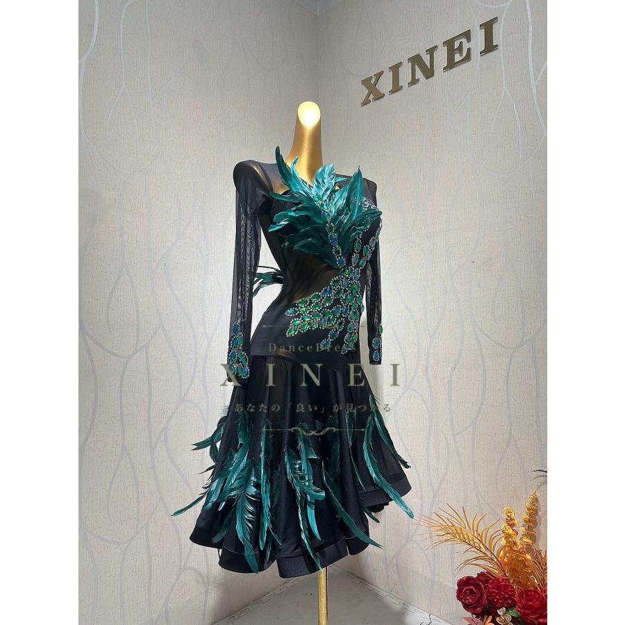 社交ダンスドレス ラテンドレス モダンドレス ロングスカート ダンスウエア 競技 デモ パーティー ダンス衣装 ワンピース 013494 : XINEIダンスドレス - 通販 - Yahoo ...