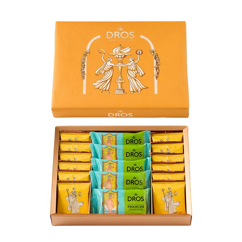 THE DROS（ザ・ドロス）アソートボックス サンドクッキー×12個＆フィナンシェ×5個 洋菓子 ギフト 手土産 シュクレイ : シカネットストア - 通販 - Yahoo!ショッピング