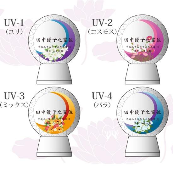 クリスタル位牌 KH-14UVS COLOR(中)サンドブラスト加工 カラー印刷バージョン : おぶつだんの志喜屋 - 通販 - Yahoo!ショッピング