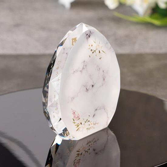 クリスタル位牌 KH-21UVS大理石(大)サンドブラスト加工 カラー印刷バージョン : kh-uvs21d-3 : おぶつだんの志喜屋 - 通販 - Yahoo!ショッピング