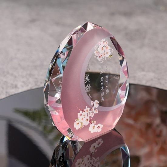 クリスタル位牌 KH-21UVSなごみ(小)サンドブラスト加工 カラー印刷バージョン : おぶつだんの志喜屋 - 通販 - Yahoo!ショッピング