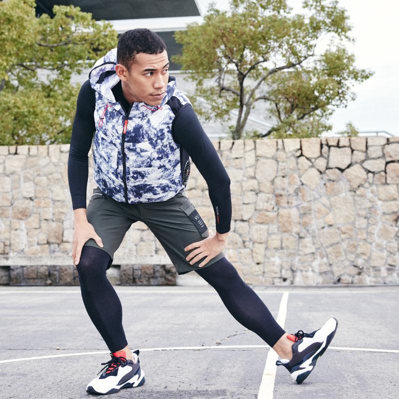 HOOH 【Lサイズ】HOOH 鳳皇 V8819 サイドファンフードベスト Col.39.シルバーグレー 静電 帯電防止作業服 空調服 フルハーネス対応 おしゃれ かっこいい 熱中症対策 ...