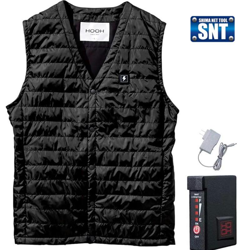 HOOH 村上被服 No7701 ヒーター内蔵ベスト+バッテリセット 男女兼用 ブラック LLサイズ : SHIMA NET TOOL - 通販 - Yahoo!ショッピング
