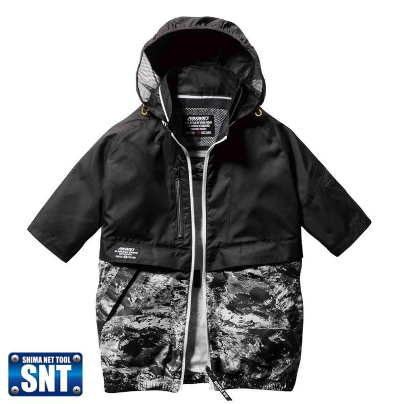 BURTLE バートル 半袖ブルゾン AC1176 73番色 ブラックウッド XXLサイズ : SHIMA NET TOOL - 通販 ...