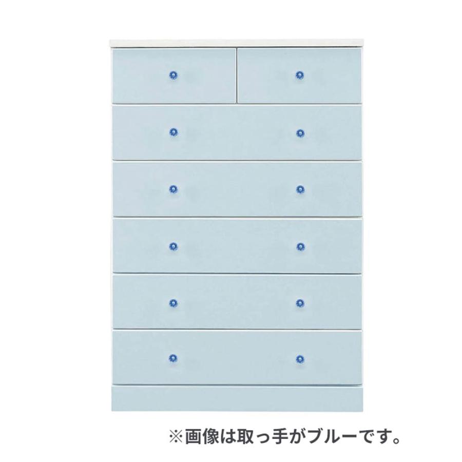 ハイチェスト エタン80−6BL／取っ手ブルー（配送員組立設置） : 島忠・ホームズ Yahoo!店 - 通販 - Yahoo!ショッピング