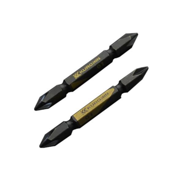 フジ矢 KUROKIN 5102-65-BG 両頭ビット2本組 +1x65mm 黒金(クロキン) : 電動工具・大工道具のShima ...