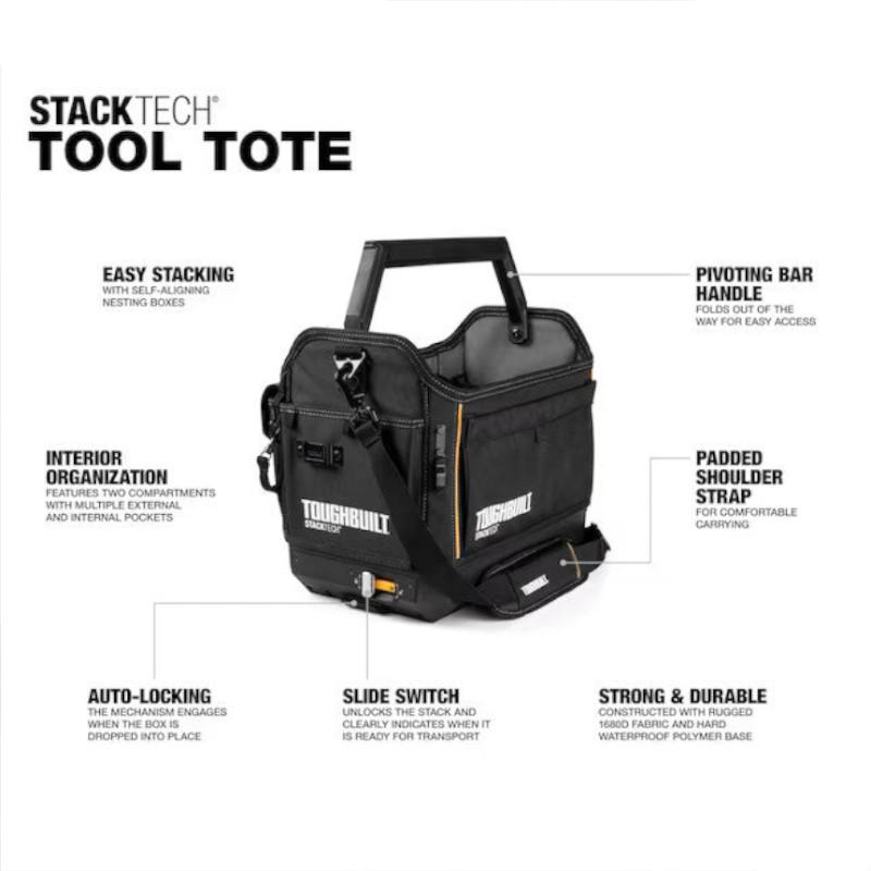 TOUGHBUILT(タフビルト) TB-B1-S-80C STACK TECH ツールトート (ハーフサイズ) : 島道具Yahoo!ショッピング店 - 通販 - Yahoo!ショッピング