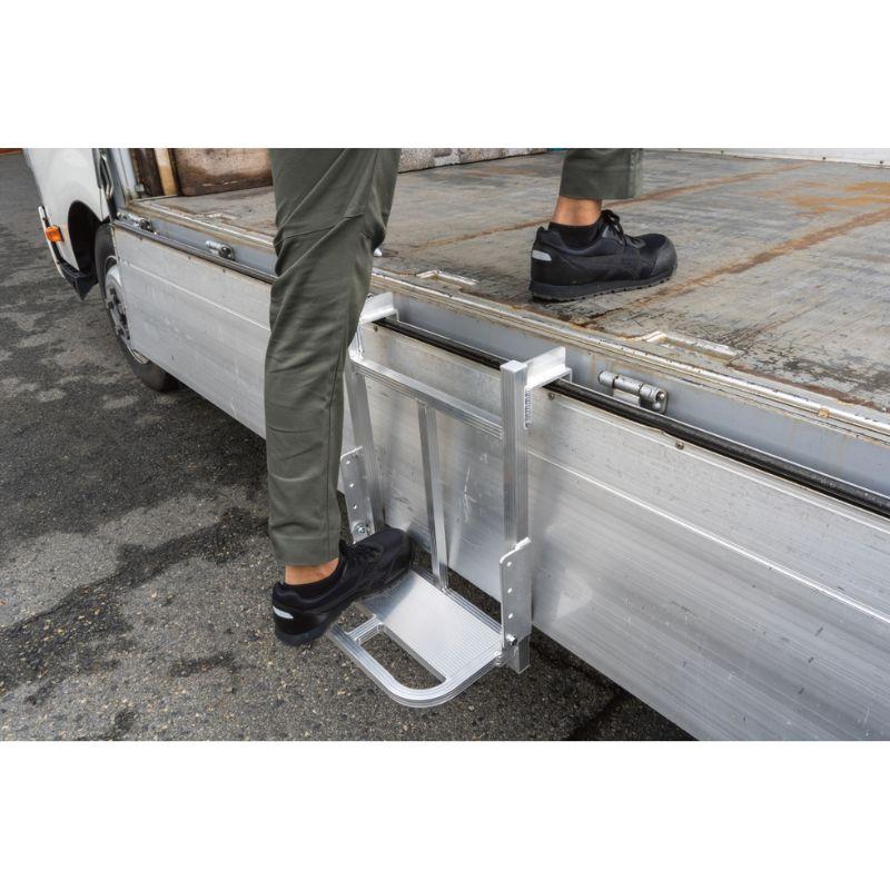 長谷川工業(ハセガワ) TSH-2043 トラック用1連はしご(荷台昇降ステップ) (折りたたみ可能・収納時厚み:21.6cm ・最大使用質量:100kg) : 島道具Yahoo!ショッピング ...