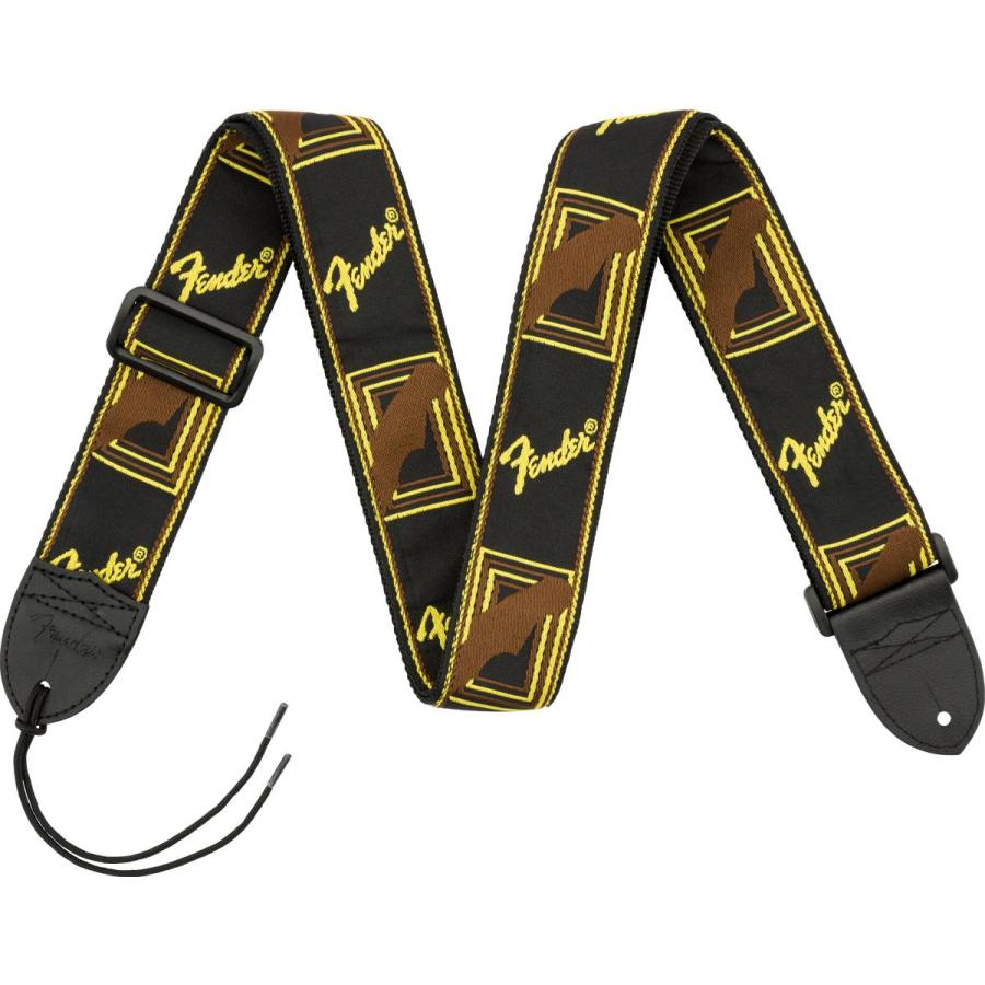 Fender フェンダー Monogrammed Straps 099-0681-000 ストラップ モノグラム [Black/Yellow/Brown] 0990681000 : 島村楽器 ...