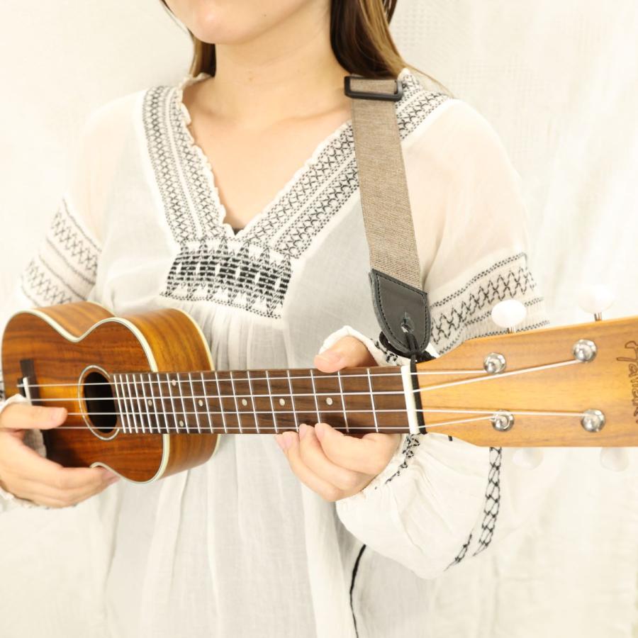 E.D.GEAR イーディーギア EDGEAR EUA-STRAP-2 Black ウクレレストラップ エンドピンタイプ ミニギター対応 ...