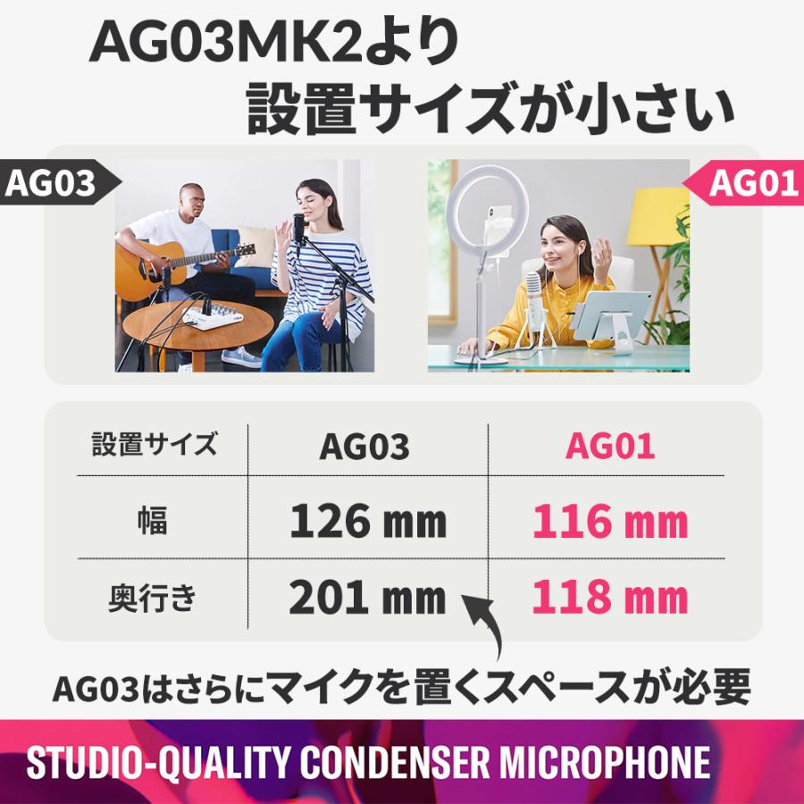 YAMAHA ヤマハ AG01 配信向け USB マイクロフォン : 島村楽器Yahoo!店 - 通販 - Yahoo!ショッピング