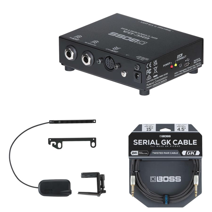 BOSS（楽器、器材） BOSS ボス GKC-DA + GK-5 +BGK-15 セット ギターにGKピックアップを搭載し13ピン端子ギター ...