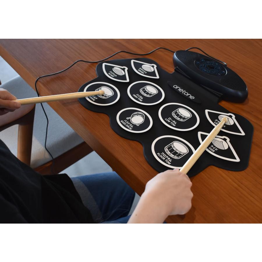 onetone ワントーン OTRD-05 ロールドラム 電子ドラム 充電式バッテリー内蔵 ドラムスティック/フットペダル付属 : 島村楽器 ...