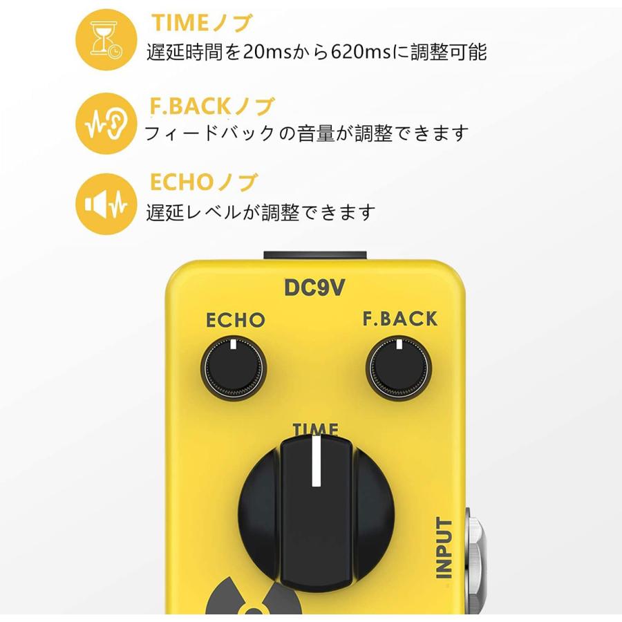 Donner ドナー Yellow Fall エフェクター ディレイ :mt0156896:島村楽器Yahoo!店 - 通販 - Yahoo!ショッピング