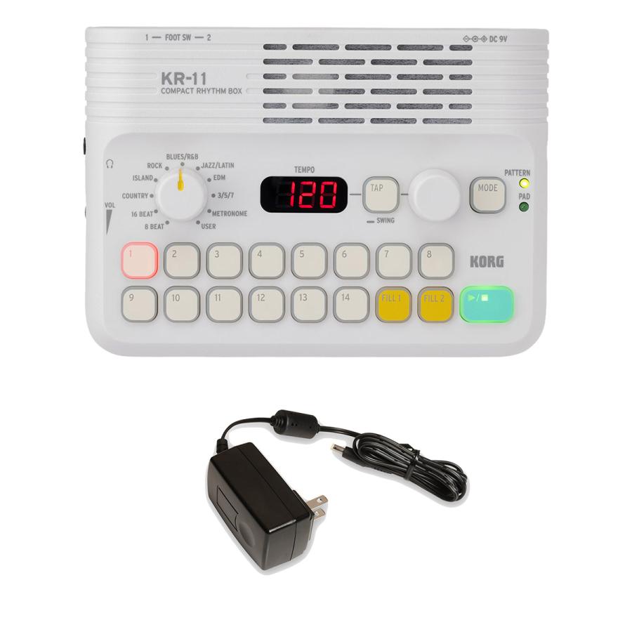 KORG コルグ KR-11 + 電源アダプター セット スピーカー内蔵 リズムボックス リズムマシン KR11 : 島村楽器Yahoo!店 - 通販 - Yahoo!ショッピング